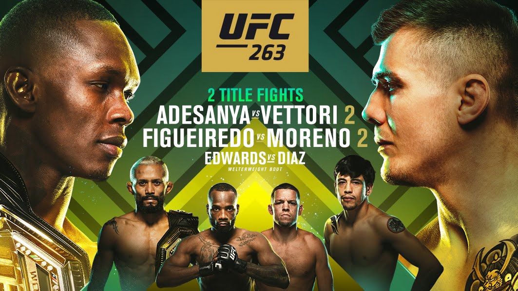 UFC 263 Live Stream - Adesanya vs Vettori 2 + Figueiredo vs Moreno ...
